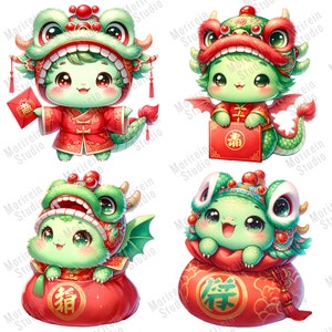 Chinese Dragons Clipart 28 PNG Watercolor Cute Dragon Baby Dragon ...