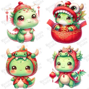 Chinese Dragons Clipart 28 PNG Watercolor Cute Dragon Baby Dragon ...