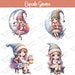 Cupcake Gnomes Clipart 13 PNG Watercolor Cupcake Cute Gnome PNG Cupcake ...