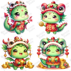 Chinese Dragons Clipart 28 PNG Watercolor Cute Dragon Baby Dragon ...