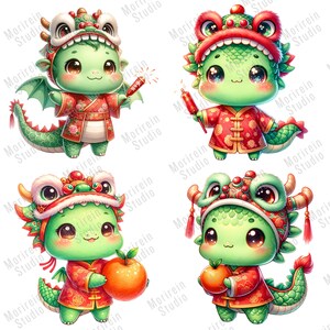 Chinese Dragons Clipart 28 PNG Watercolor Cute Dragon Baby Dragon ...