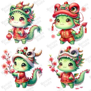 Chinese Dragons Clipart 28 PNG Watercolor Cute Dragon Baby Dragon ...