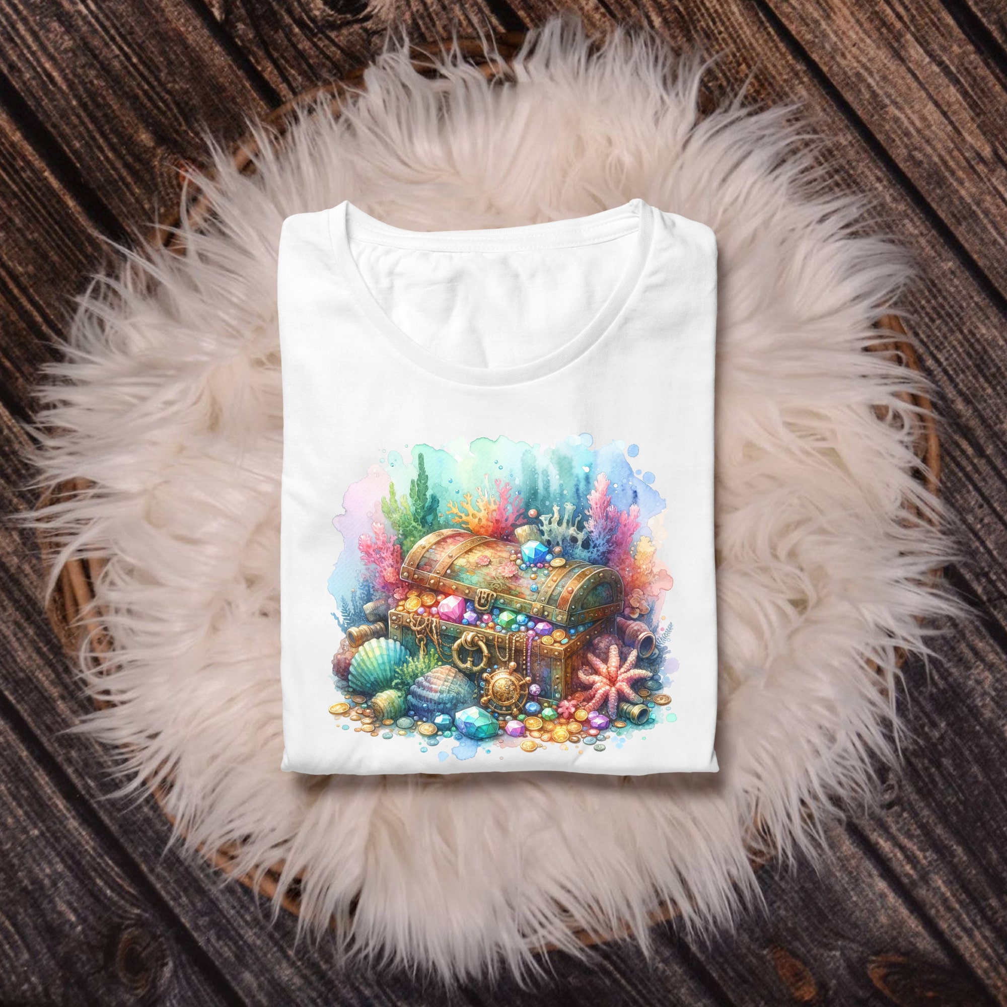 Cute Sea Animals Clipart 54 PNG Watercolor Under the Sea Clipart ...