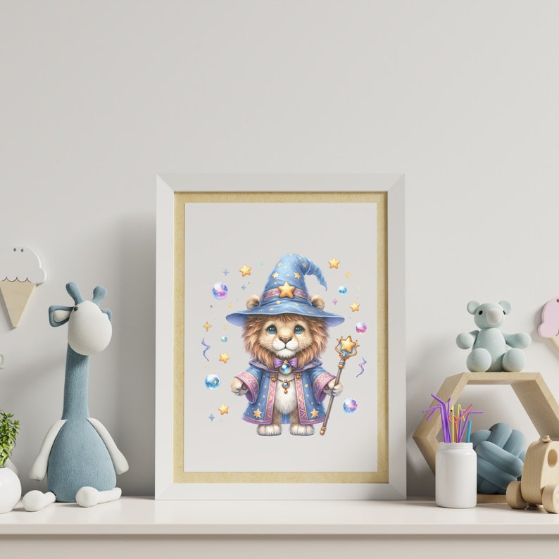 Sorcerer Animals Clipart 45 PNG Watercolor Magical Animals Clipart ...