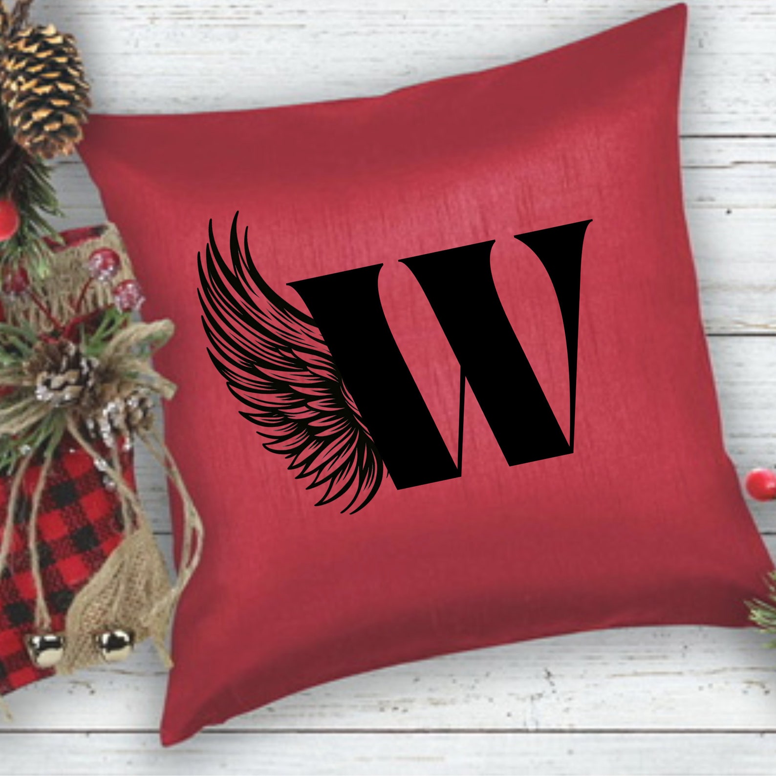 Wing Alphabet SVG Bundle: Split Monogram, Angel Wings Clipart (digital ...