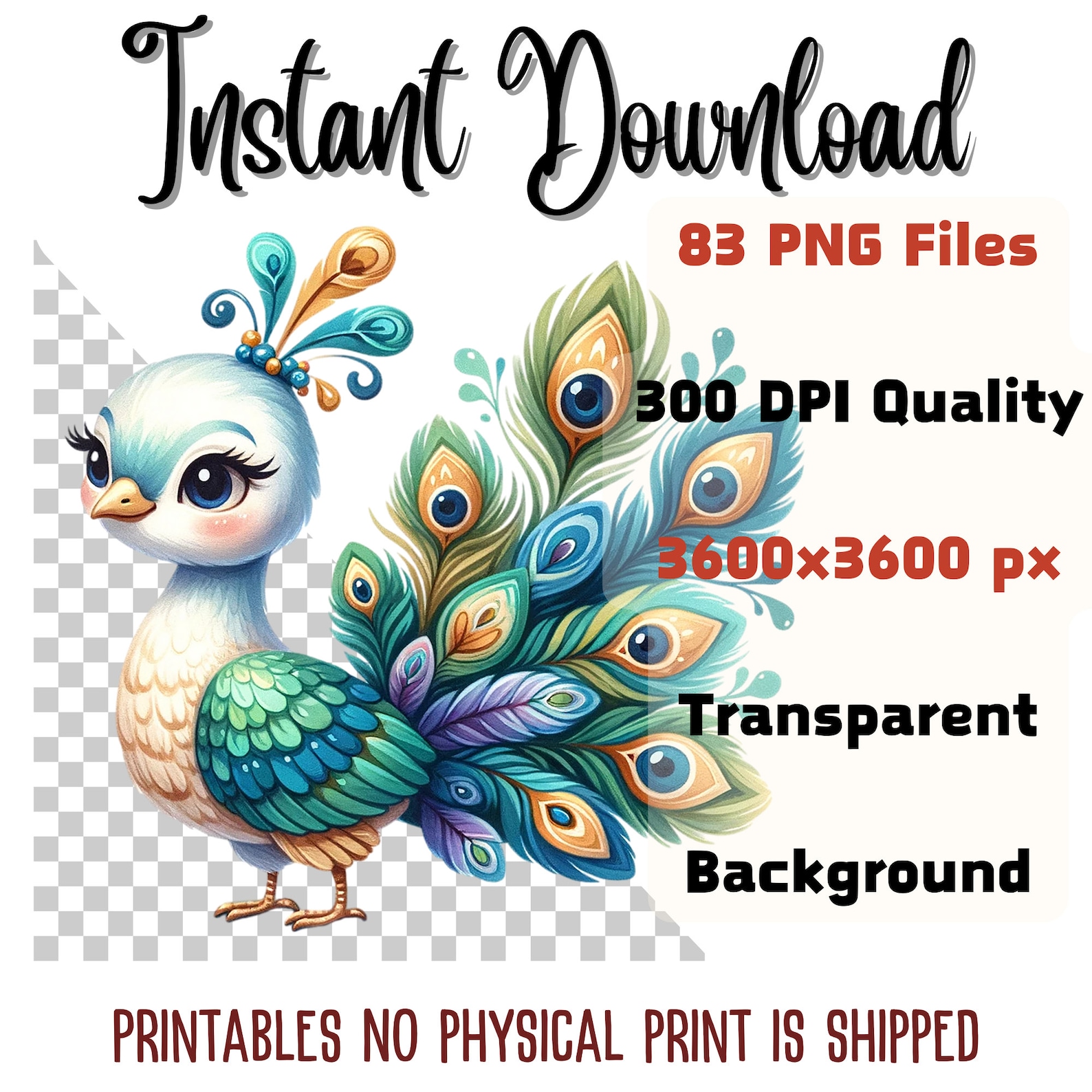 Cute Farm Animals Clipart 83 PNG Watercolor Cute Animal Baby Farm ...