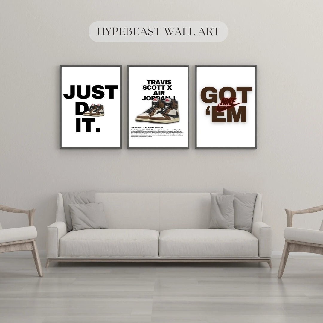 Sneaker Printable Wall Art Poster, Hypebeast Travis Scott Sneaker ...