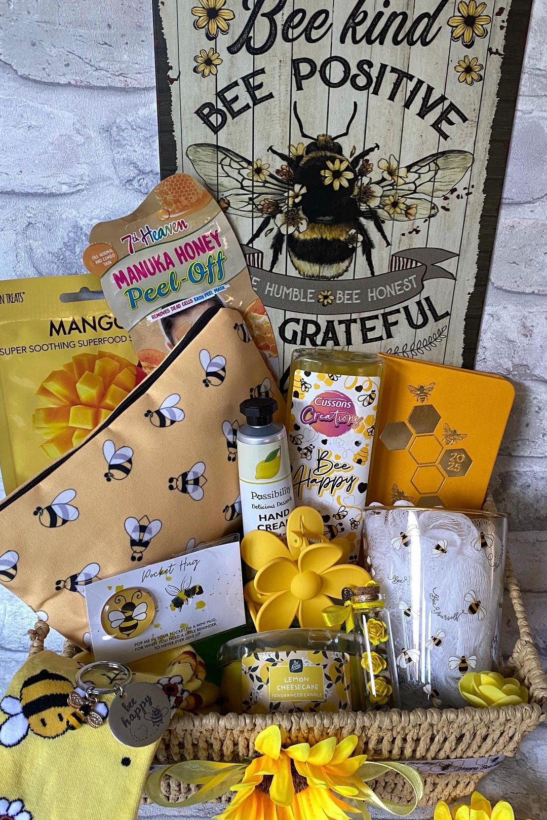 A Beautiful Bee Themed Pamper / Gift Hamper Full of Gorgeous Gifts and ...