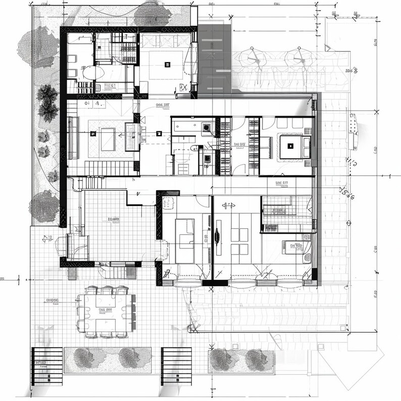 Full 3D Floor Plan, 3D Site Map, Modern House Plan, Loft, Bedroom ...