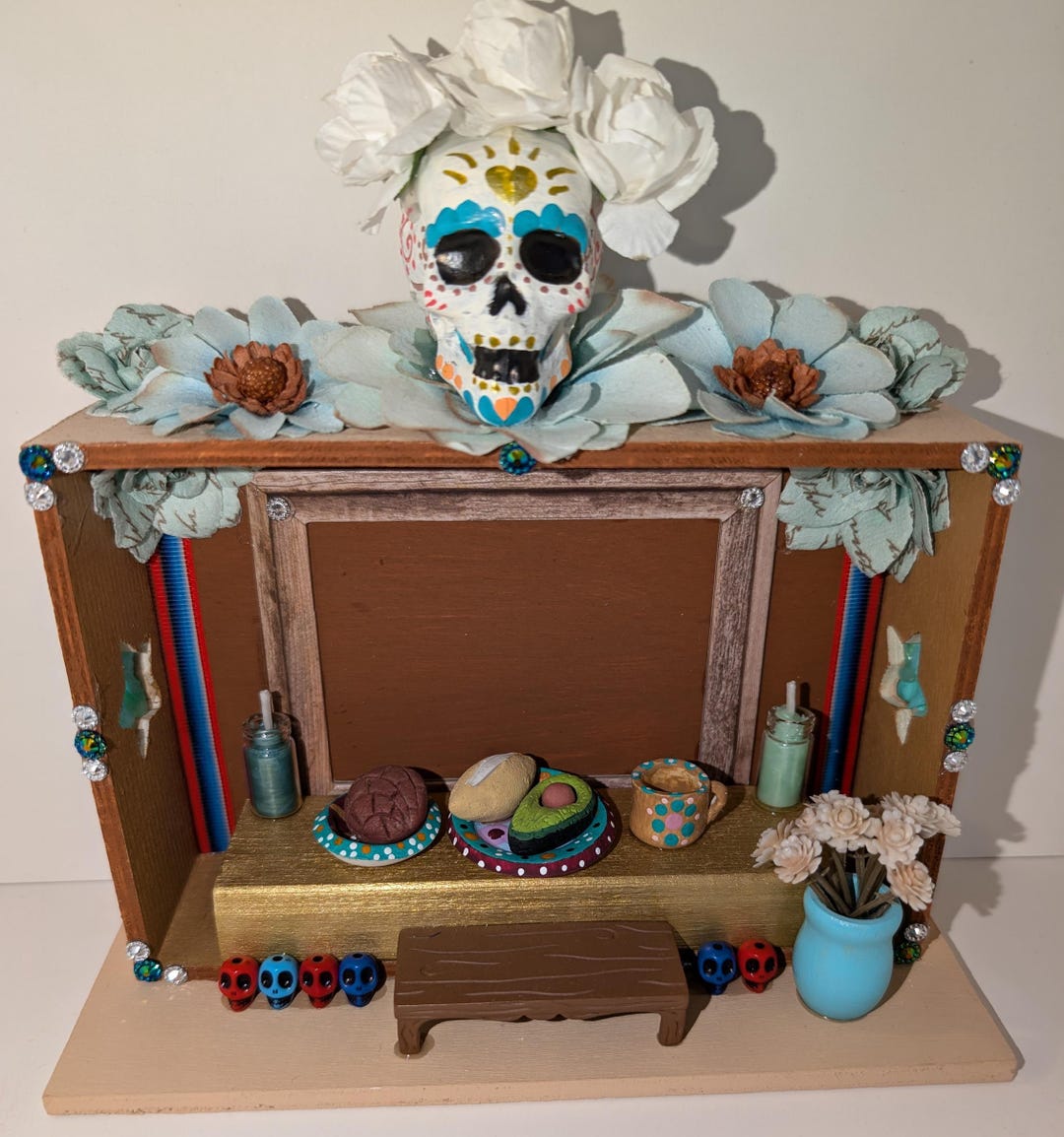Dia De Muertos,day of the Dead,wooden Altar,shadow Box,nicho,ofrenda ...