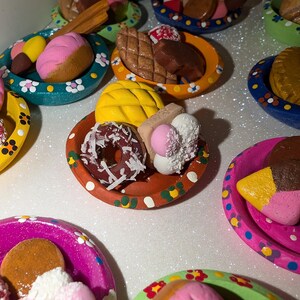 Mini 1x1 Inch Pan Dulce Plate, Polymer Clay Mexican Bread, Dia De ...