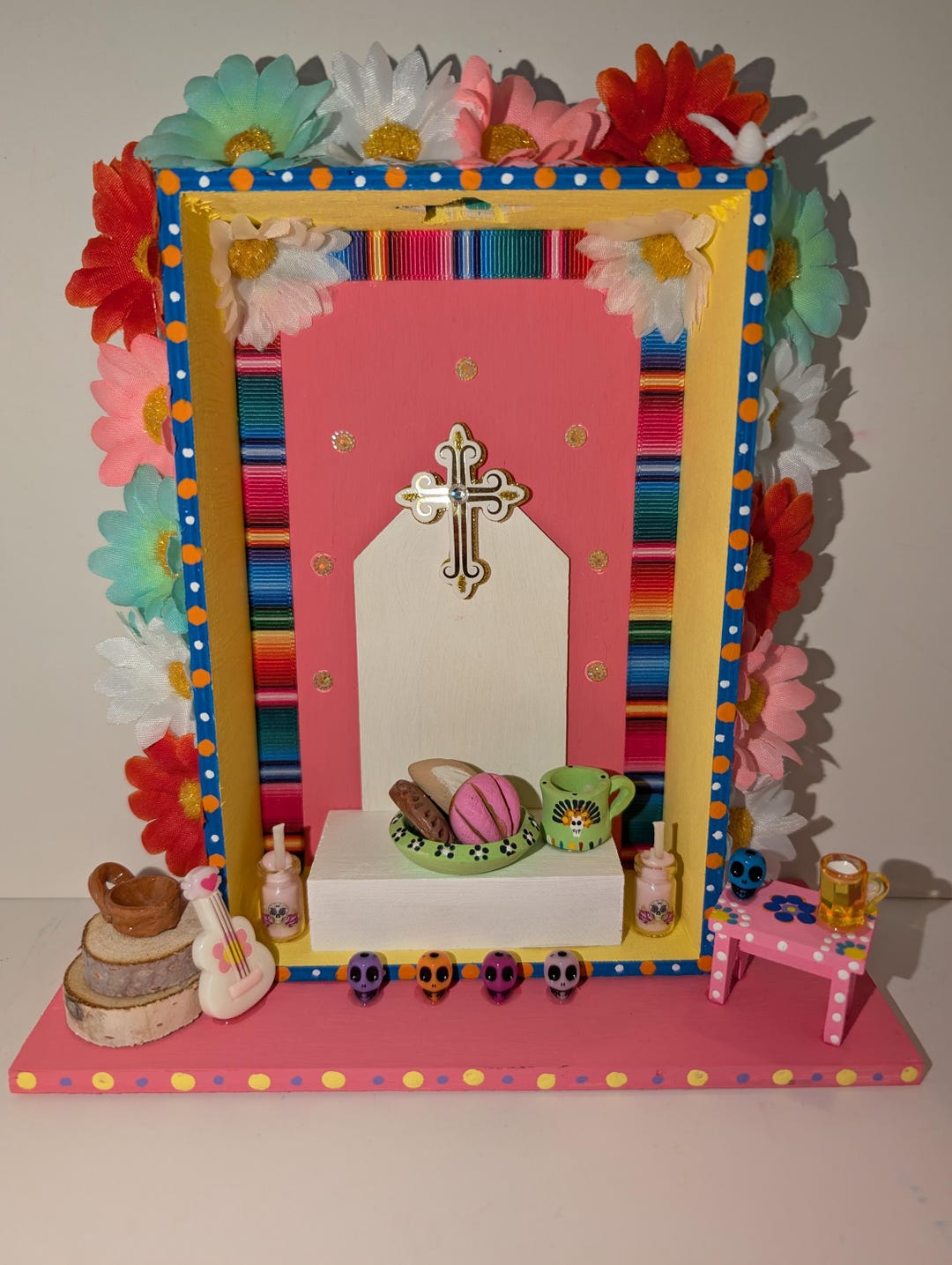Dia De Muertos,day of the Dead,wooden Altar,nicho,ofrenda,catrina ...