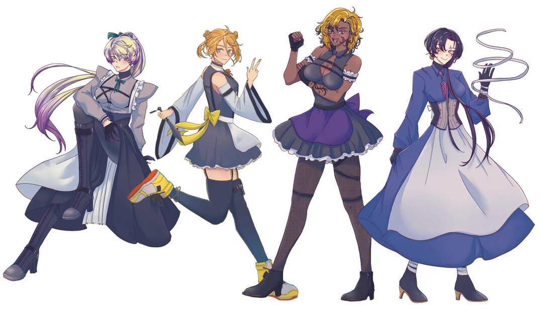 Krisisis Genderbend Maid Stands - Etsy