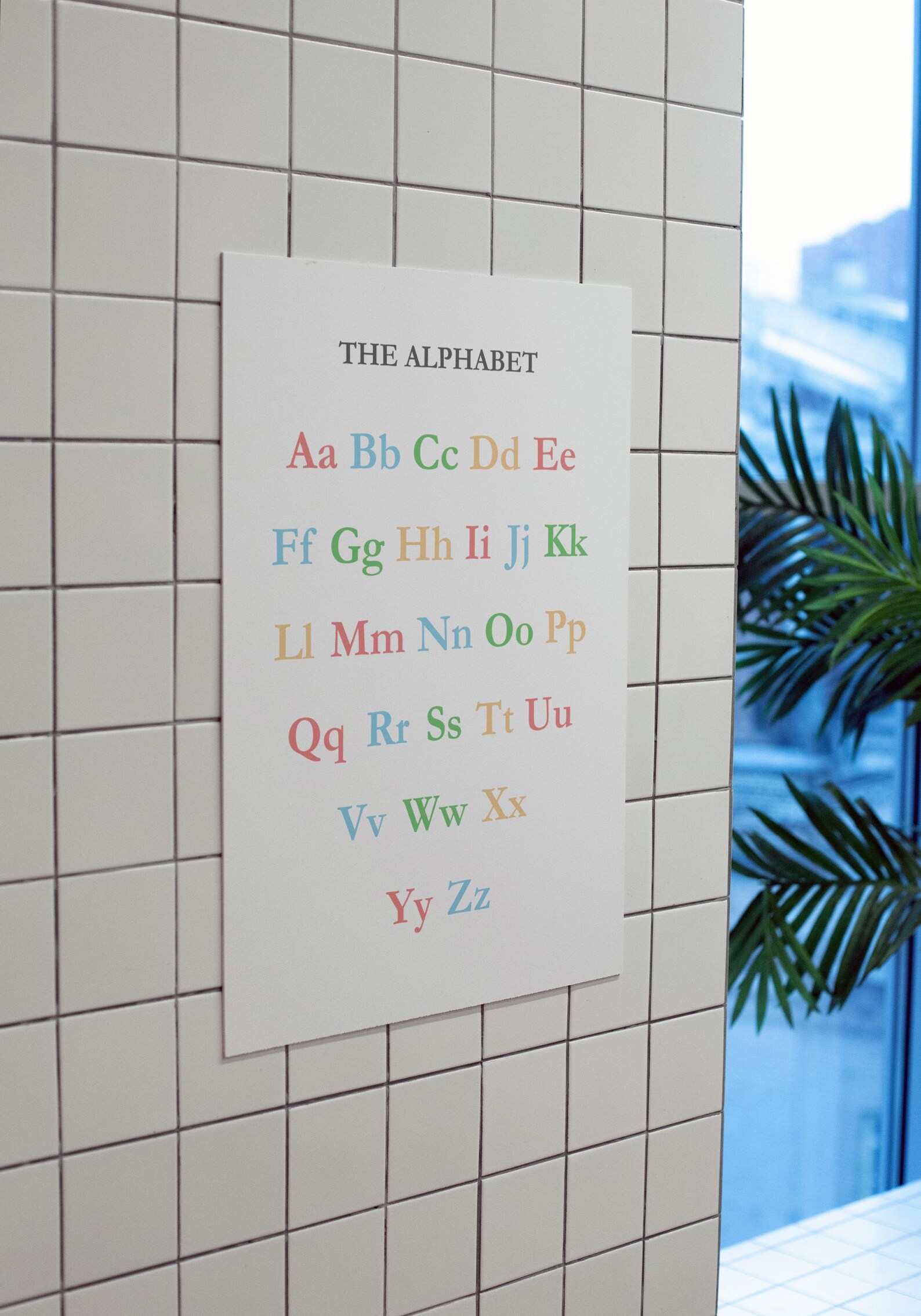 Colorful Alphabet and Numbers Digital Poster Set for Kids Educational ...