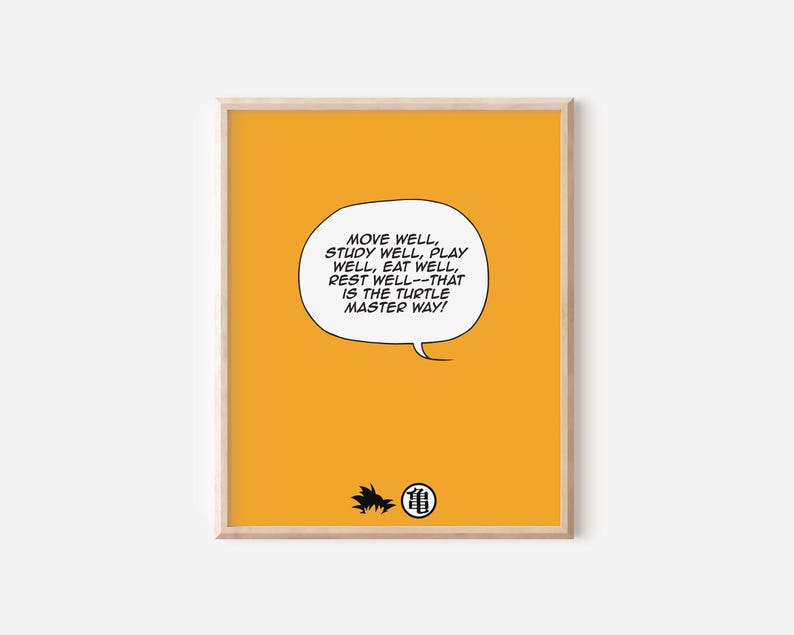 Dragon Ball Motivation Poster DBZ Gym Workout Dragon Ball Z Minimal ...