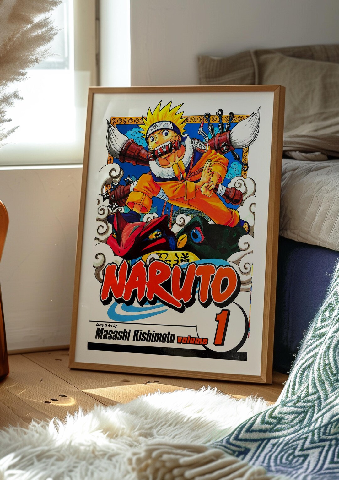Naruto Manga Cover Poster, Anime Poster, Wall Decor, Naruto Digital ...