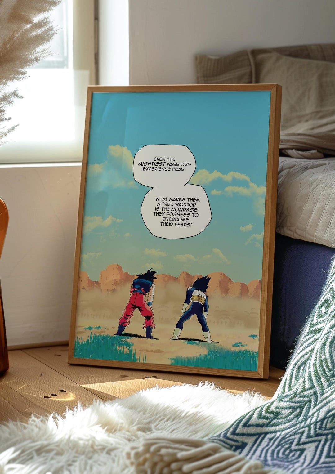 Vegeta Quote Poster DBZ Motivation Art Anime Fitness Decor Digital Art ...