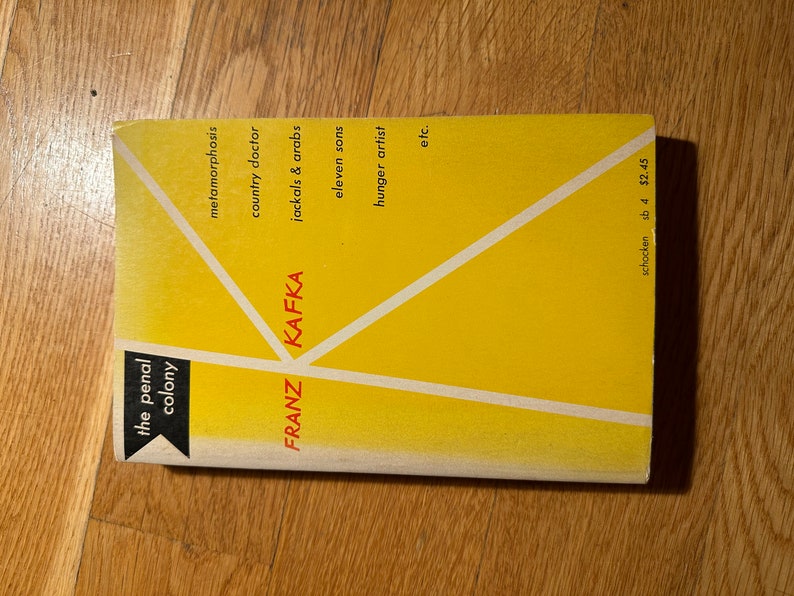 The Penal Colony by Frank Kafka - Etsy