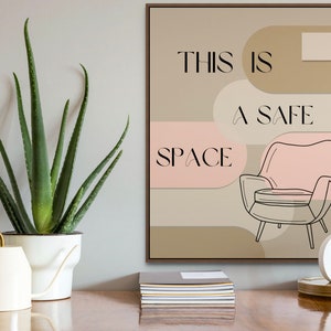 7 Mental Health Quotes Set Therapist Office Decor Art Chic and Warm ...