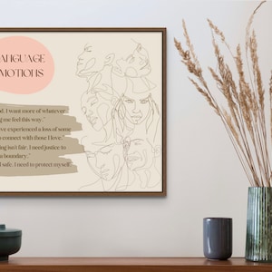 7 Mental Health Quotes Set Therapist Office Decor Art Chic and Warm ...