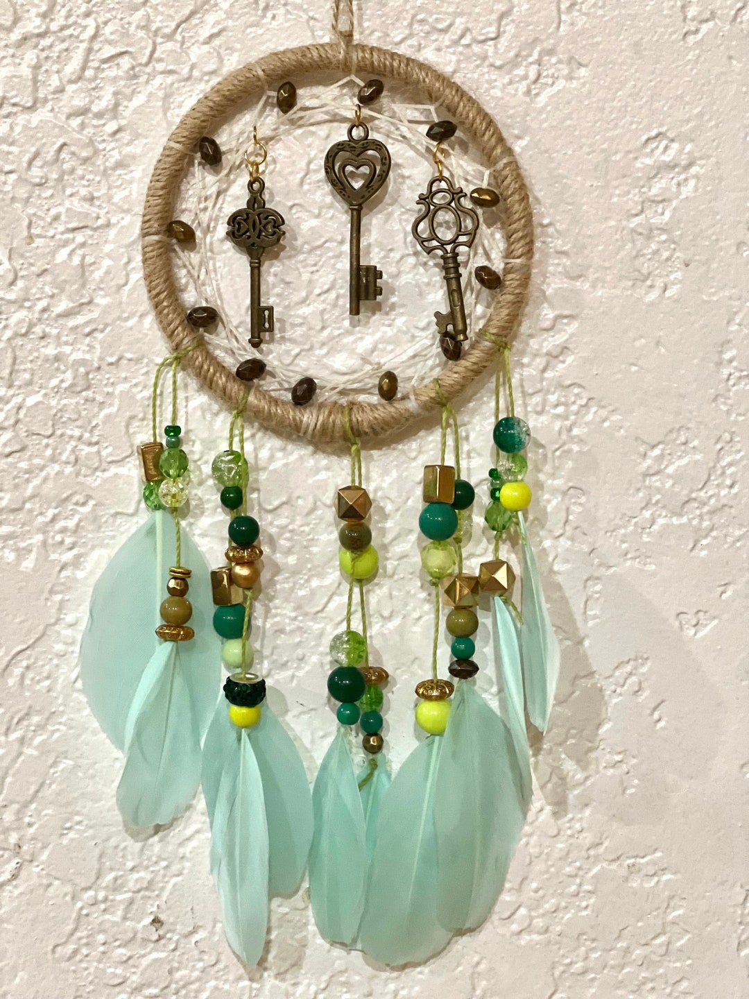 Dream Catcher, 3 Keys to Your Heart - Etsy