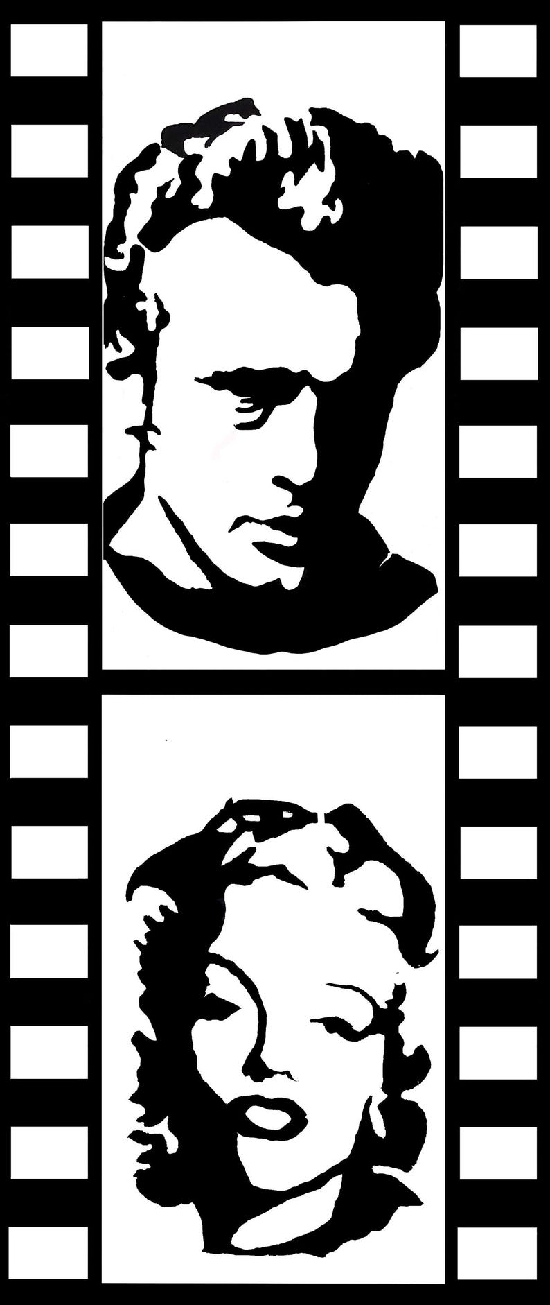 Film Roll of James Dean and Marilyn Monroe - Etsy