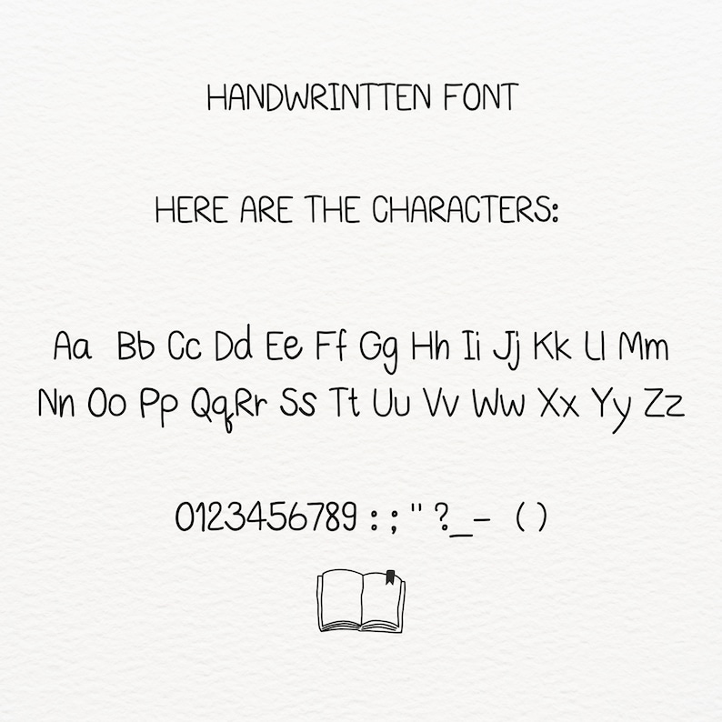 Fonts Notesplanner, Digital Planner Font, Handwritten Script Font, Font ...