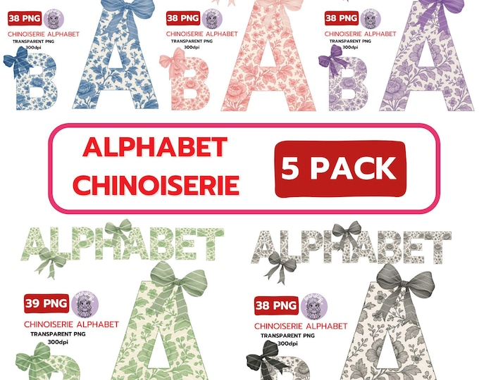 Chinoiserie Letters, Chinoiserie Png, Blue Toile Letters, Coastal ...