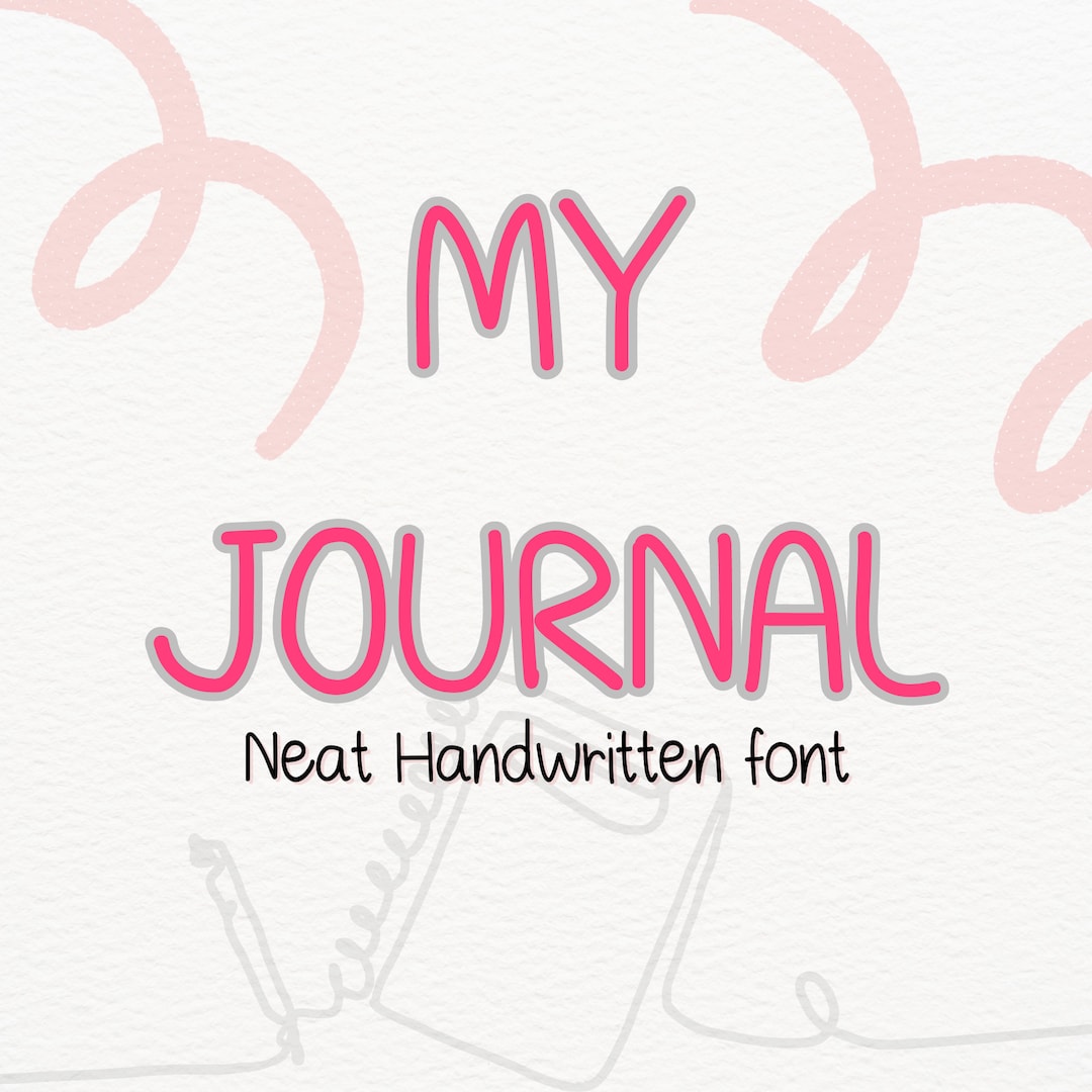 Fonts Notesplanner, Digital Planner Font, Handwritten Script Font, Font ...
