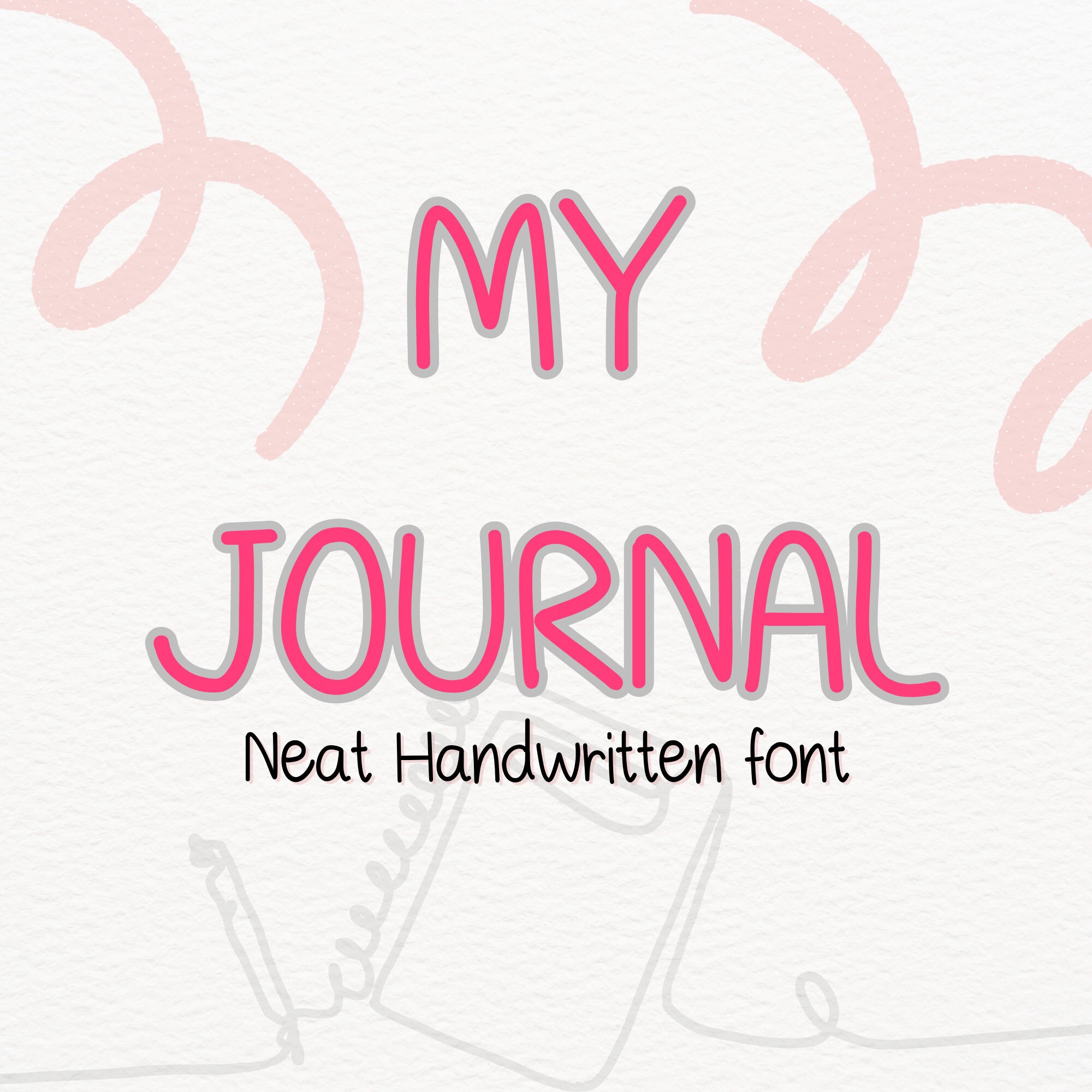 Fonts Notesplanner, Digital Planner Font, Handwritten Script Font, Font ...