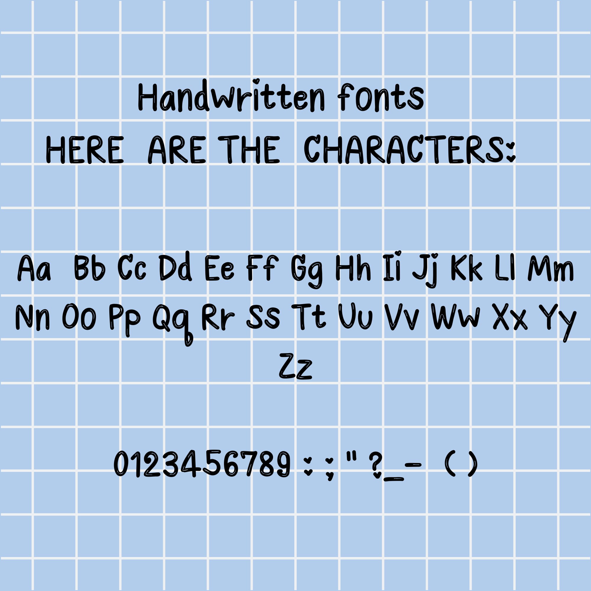 Digital Planner Font, Handwritten Script Font, Font for Notes, Font ...