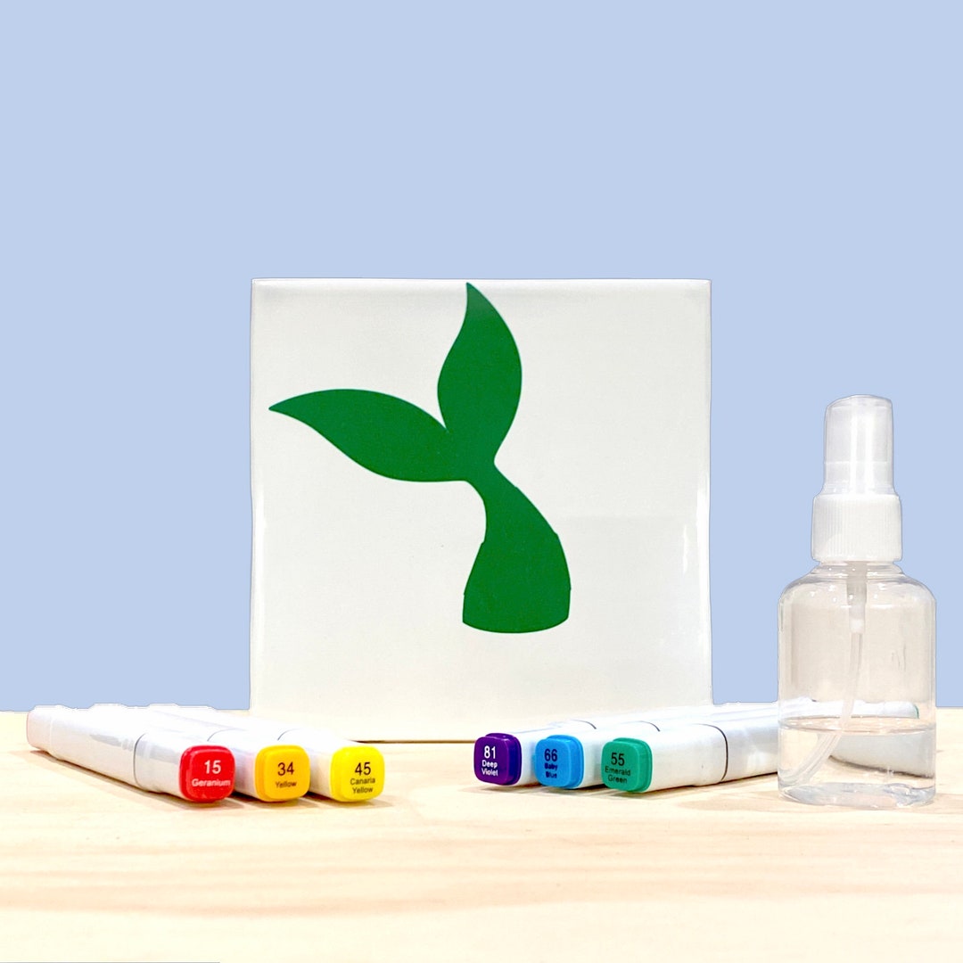 Tie Dye Tile Art, Art Kits for Kids, DIY Art Kits, Tile Art Kits for ...