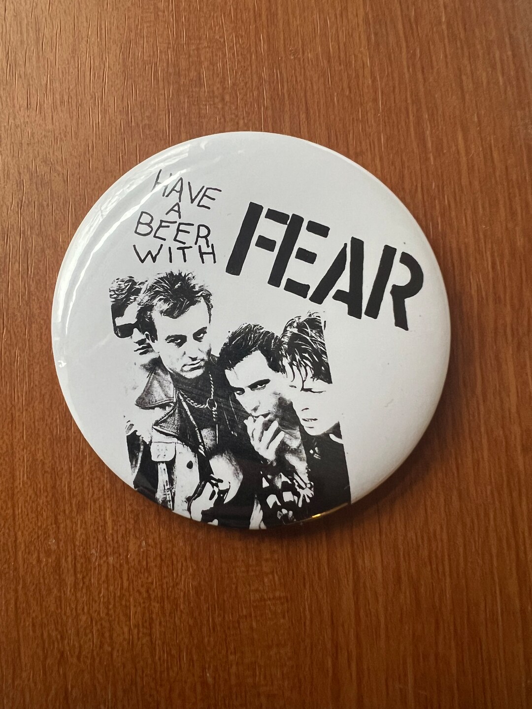FEAR Button Black Flag Germs X Punk - Etsy