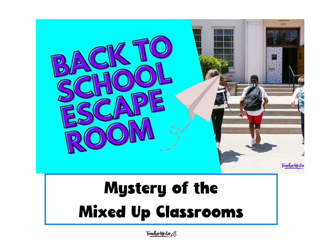 Back to School, Escape Room for Kids, First Day of School, Theme Party ...