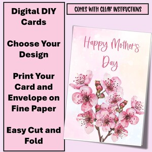 Hawthorne Mothers Day Card, Birth Flower, DIY Printable (digital Card ...