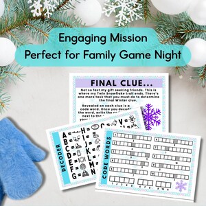 Winter Indoor Scavenger Hunt Snowflake Twins, Kids Tween Party, Mystery ...