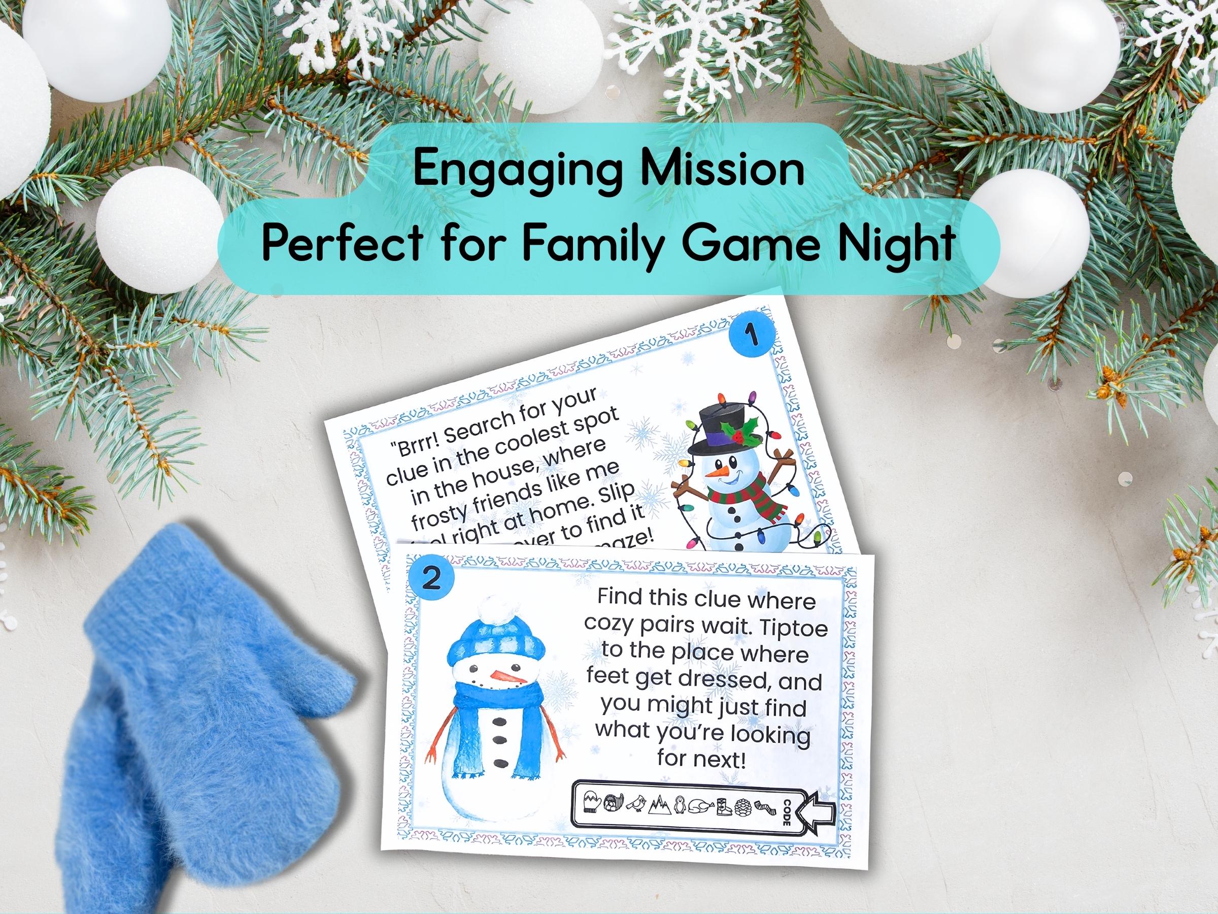 Winter Indoor Scavenger Hunt Snowman Hide and Seek, Theme Party ...