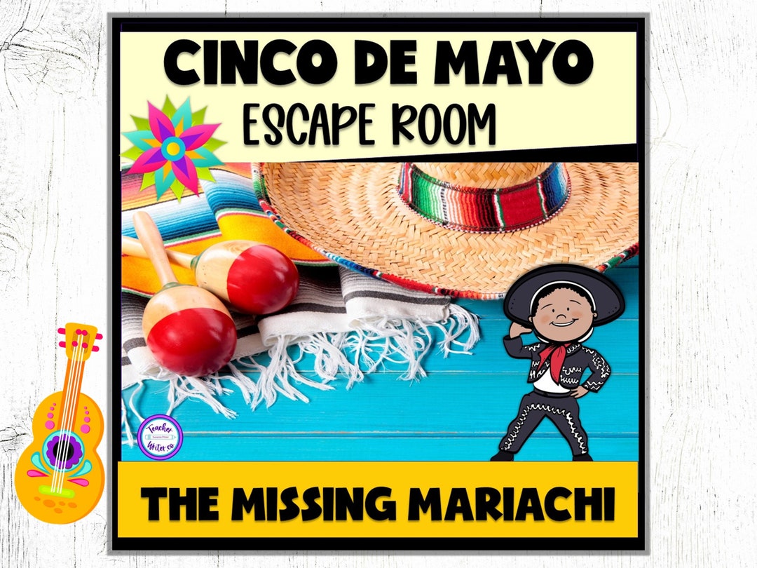 Cinco De Mayo Escape Room, Missing Mariachi, Printable Party Game ...
