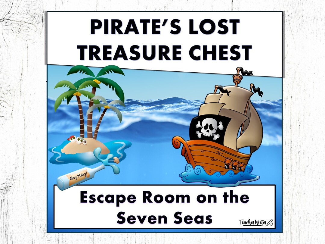 Escape Room for Kids, Pirate Party, Treasure Party, the Lost Pirate ...