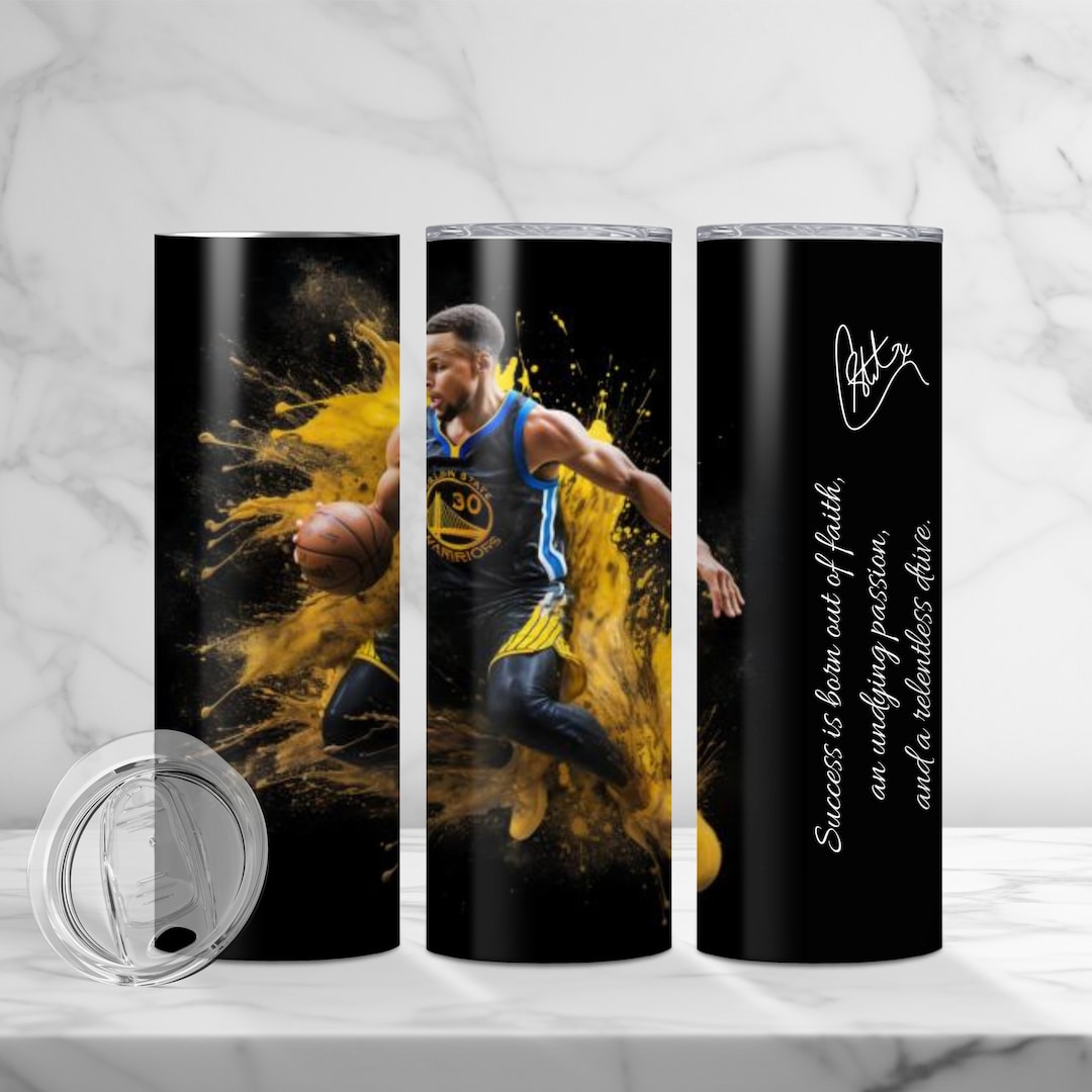 Stephen Curry 20oz Sublimation Tumbler Wrap, Straight Tumbler Wrap PNG ...