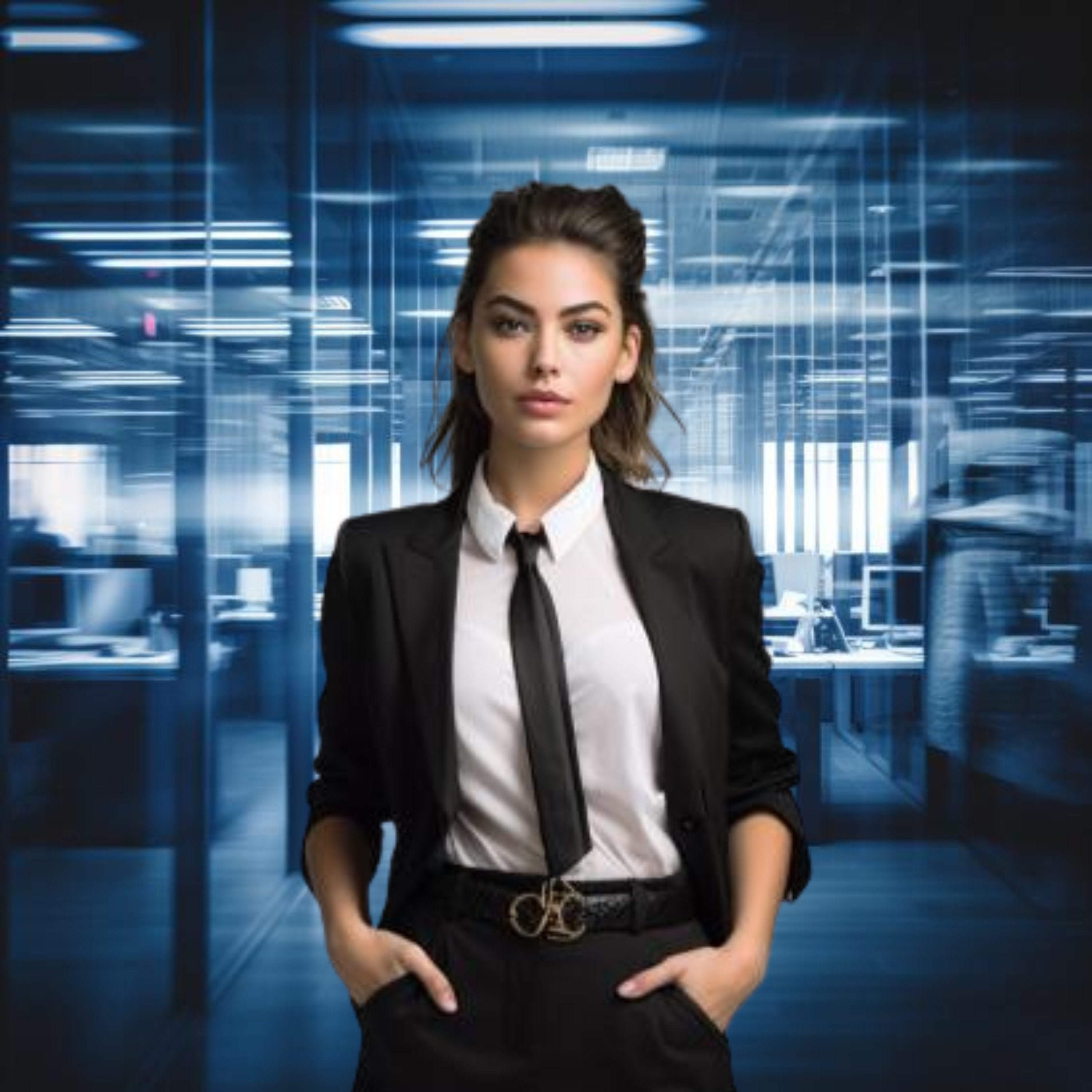 Modern Office Digital Backdrops, Blurred Professional Business Overlays ...