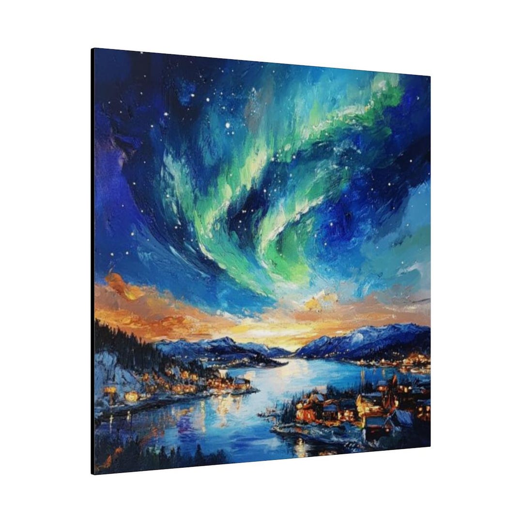 Northern Lights Over Tromso Wall Art, Exhibition Art, Aurora Borealis ...