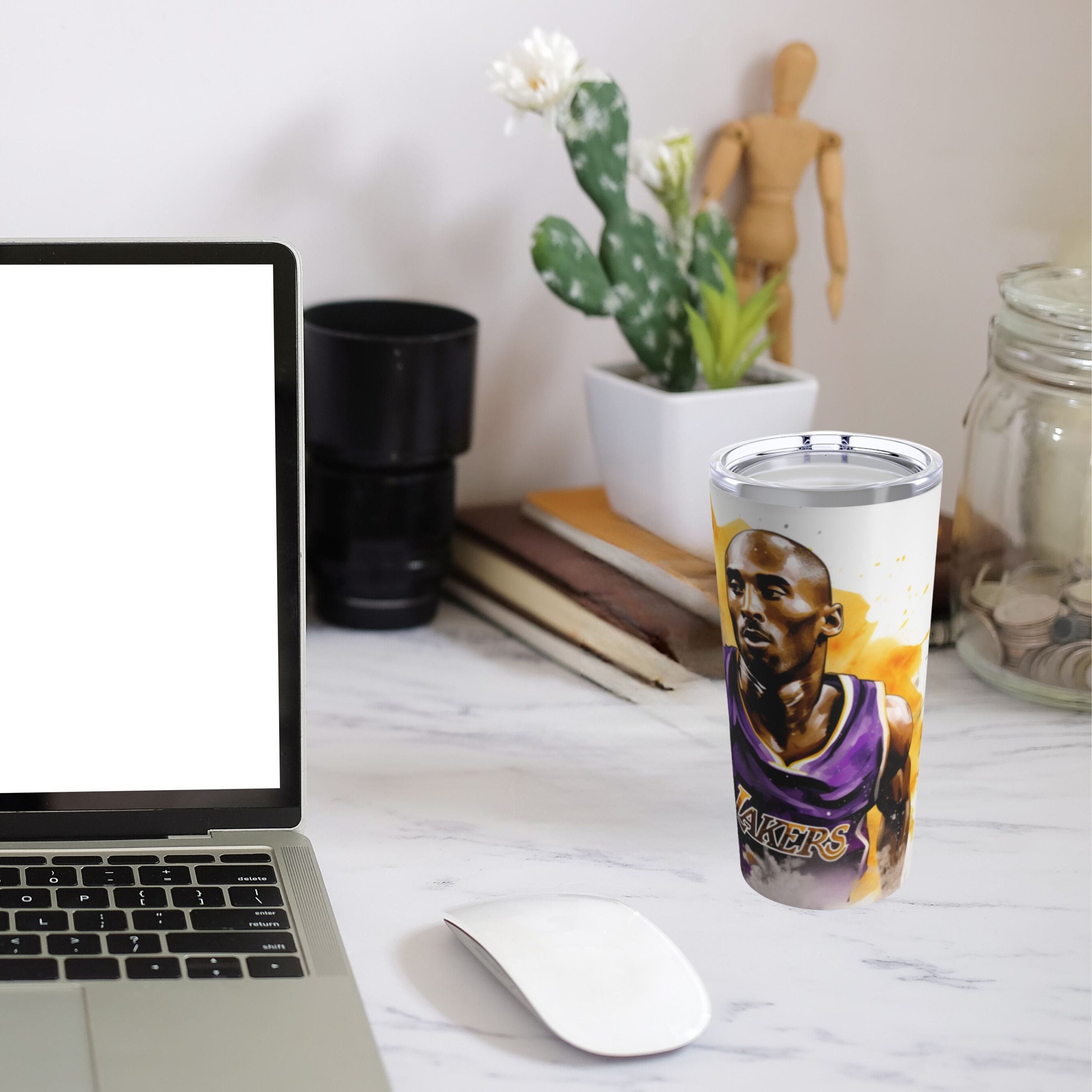 Kobe Bryant 20oz Sublimation Tumbler Wrap, Straight Tumbler Wrap PNG ...