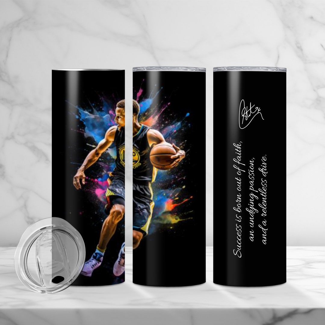 Stephen Curry 20oz Sublimation Tumbler Wrap, Straight Tumbler Wrap PNG ...