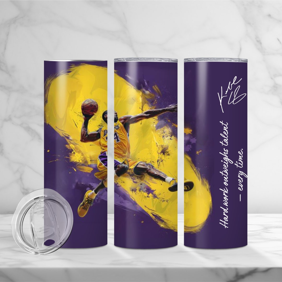 Kobe Bryant 20oz Sublimation Tumbler Wrap, Straight Tumbler Wrap PNG ...