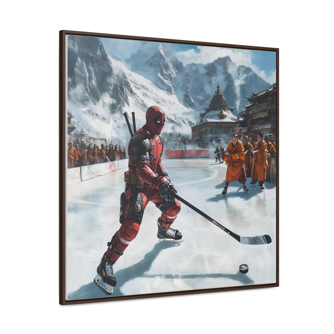 Deadpool Mountain Hockey Fun Wall Art, Exhibition Art, Home Decor Wall ...