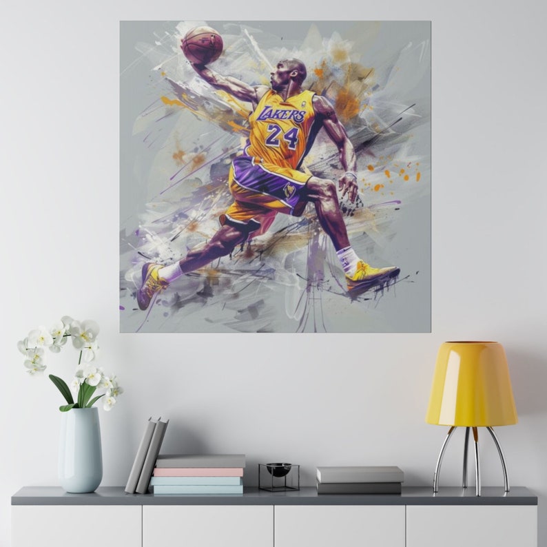 Kobe Bryant Wall Art, Exhibition Art, Home Decor Wall Art, High Quality ...