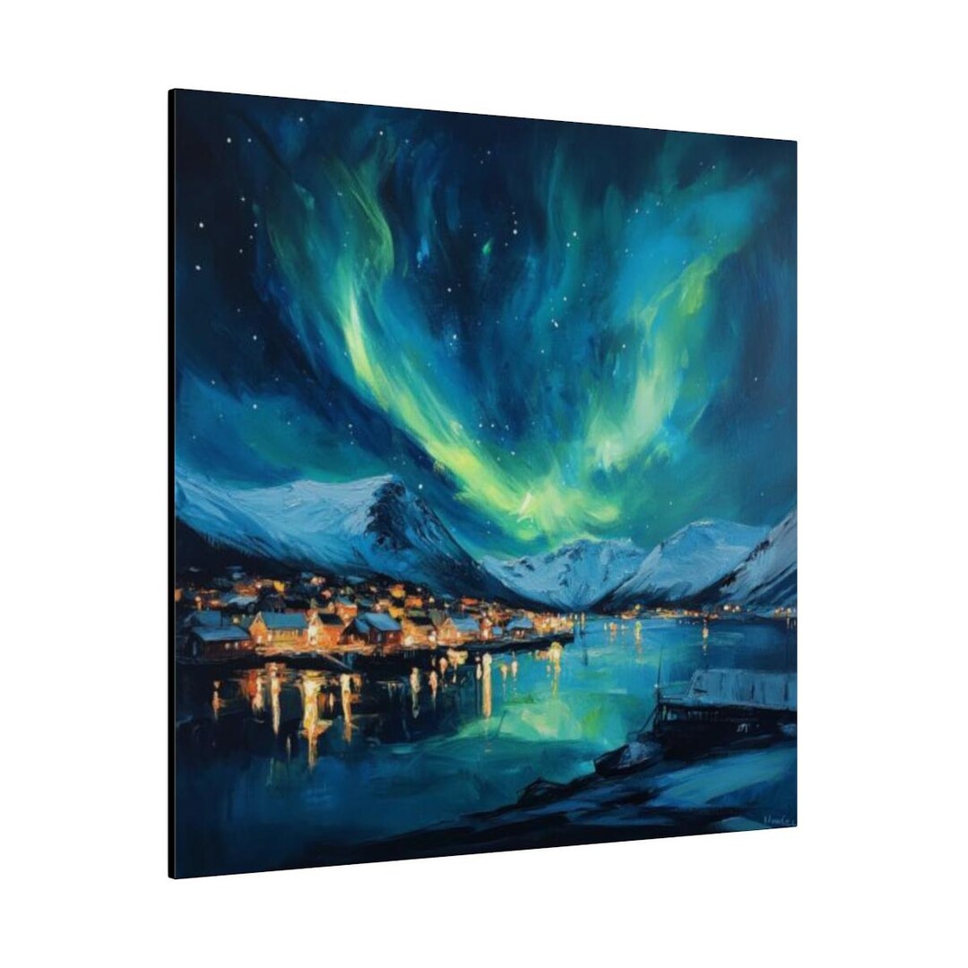 Northern Lights Over Tromso Wall Art, Exhibition Art, Aurora Borealis ...