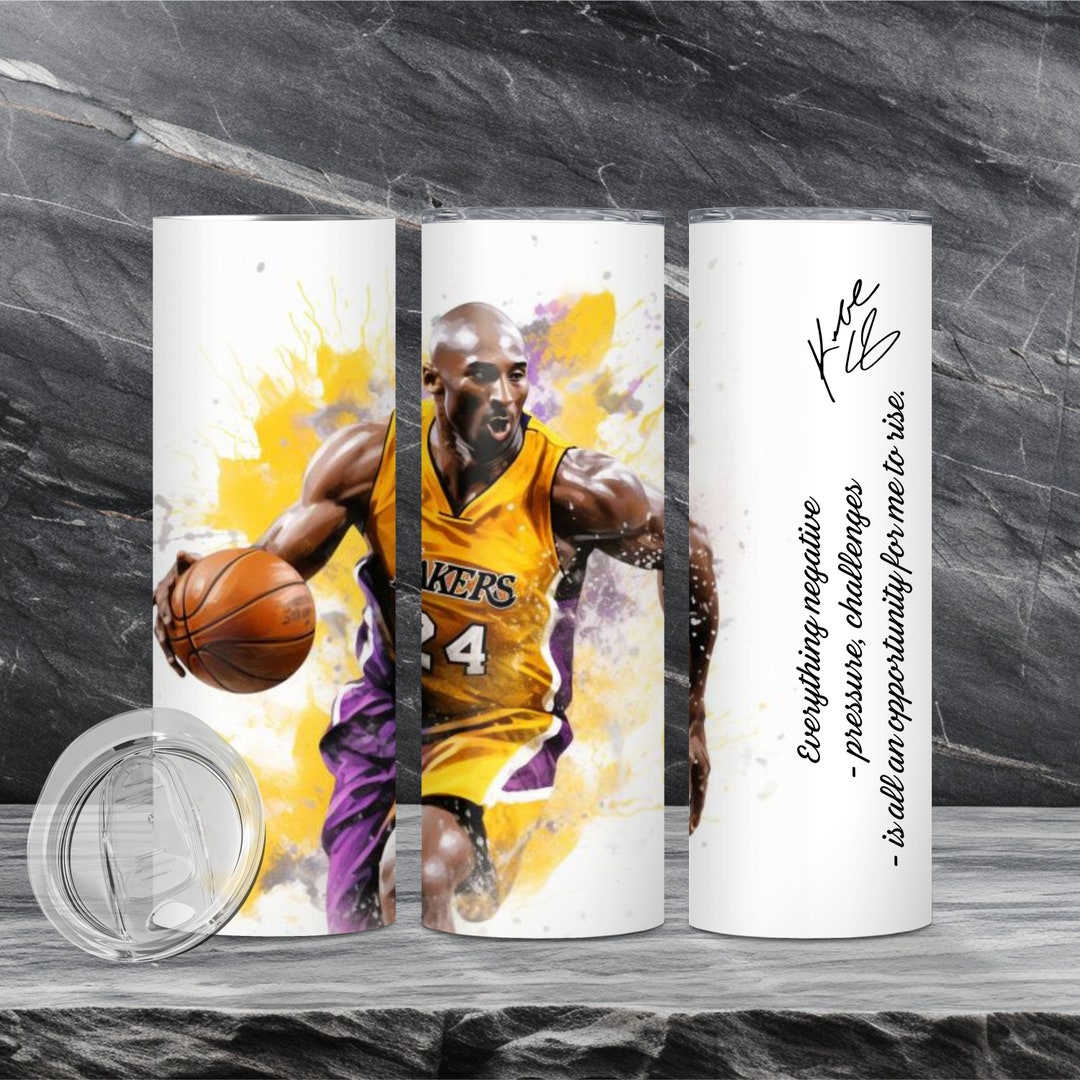 Kobe Bryant 20oz Sublimation Tumbler Wrap, Diseño PNG de envoltura de ...