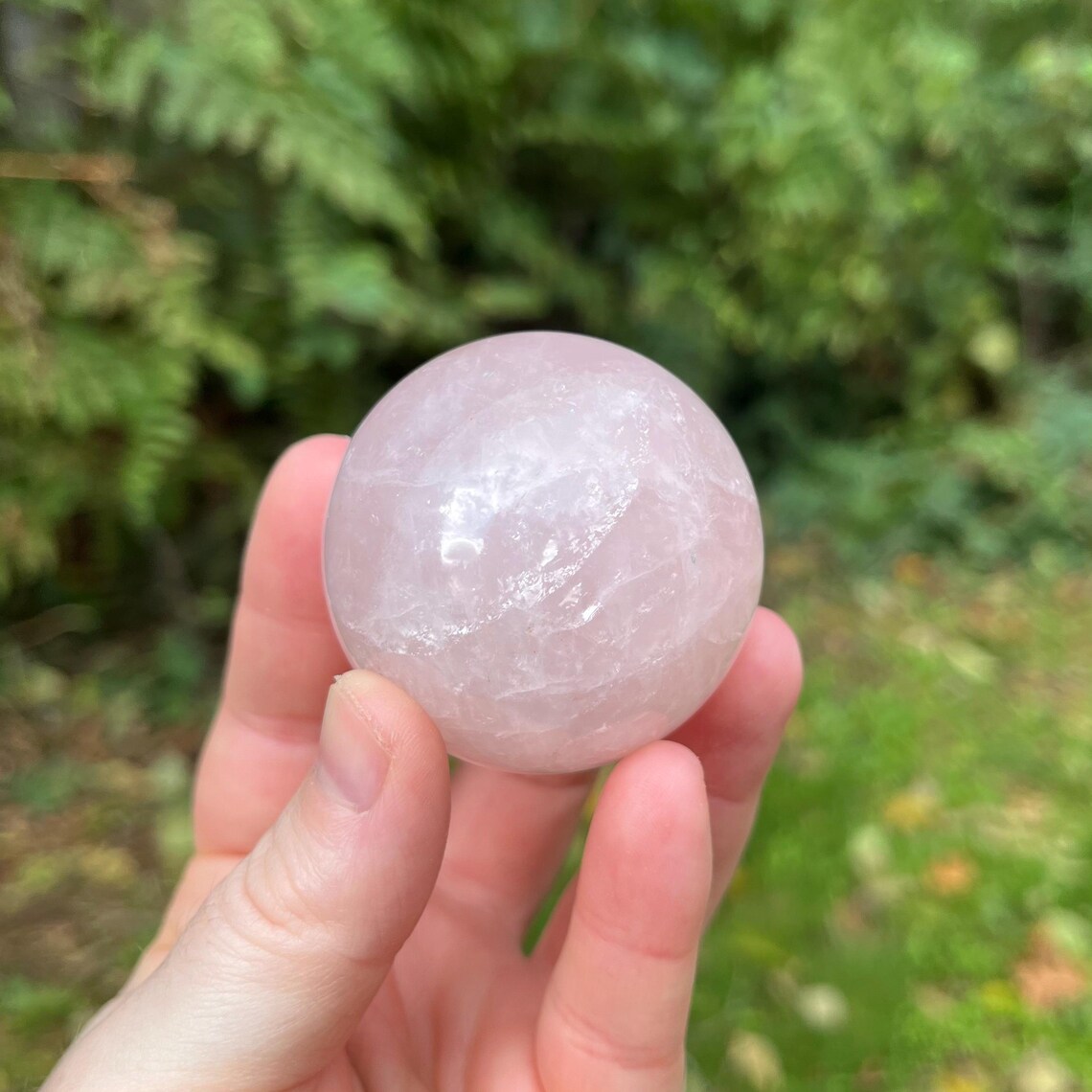 Natural Rose Quartz Sphere - Etsy